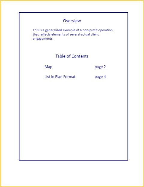 PRQ_Non_Profit-Map and List in Plan Format 01 | ActionMap